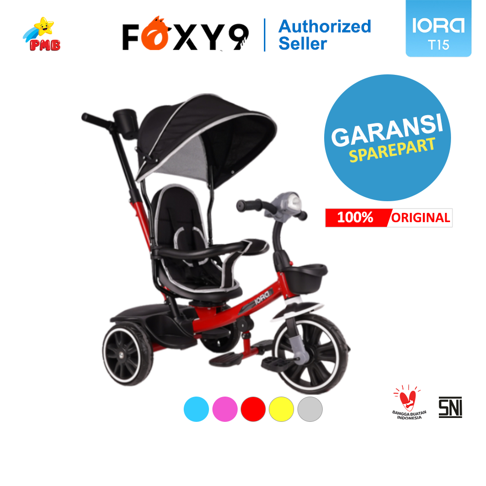 Jual Sepeda Roda Tiga Anak Tricycle Stroller PMB IORA T15 | Shopee ...