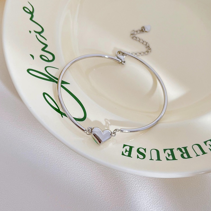 Jual Morgen - Bracelet Gelang Tangan Bangle Silver Simple Lucu ...