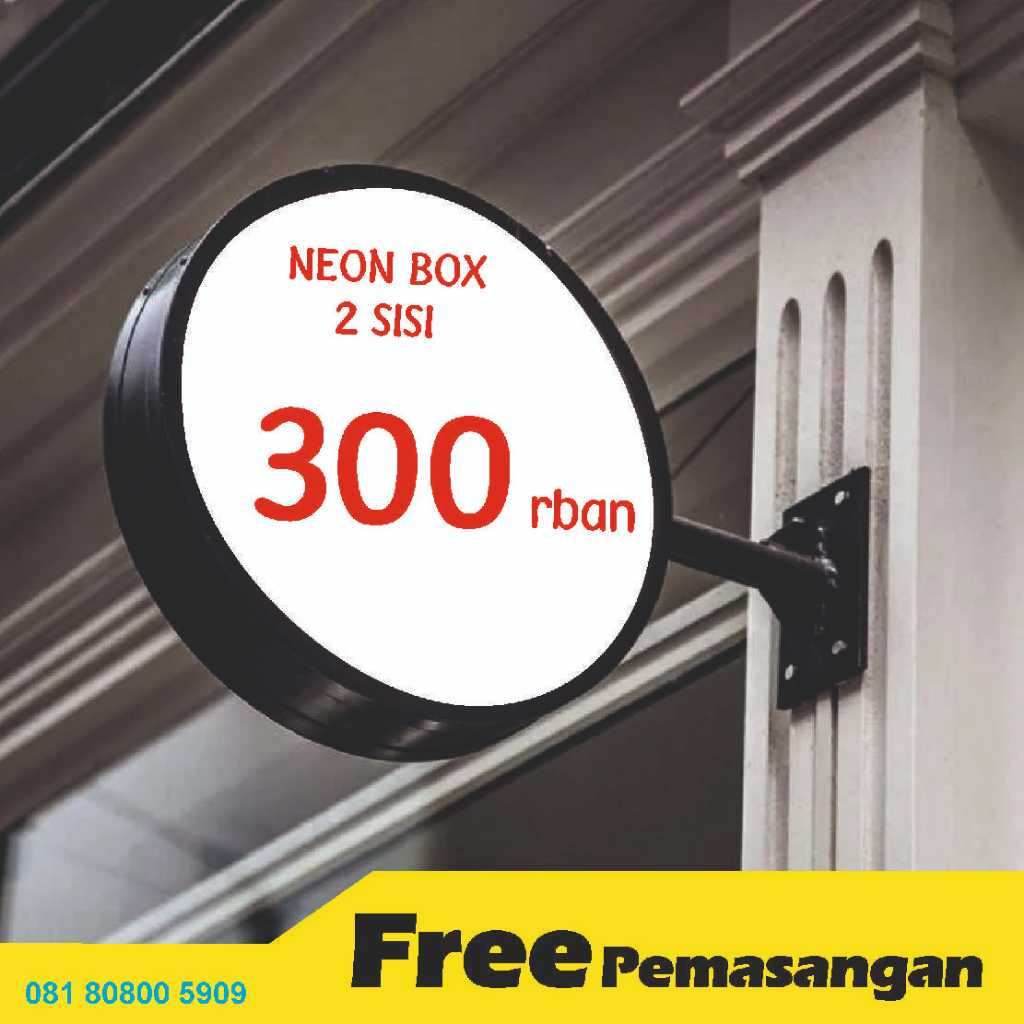 Jual Neon Box Bulat - Neon Box Akrilik - Neon Box Bundar - Neon Box ...