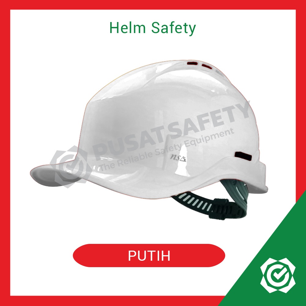 Jual Helm Proyek Kerja Safety NSA Vented with Staz On Tali Dagu ...
