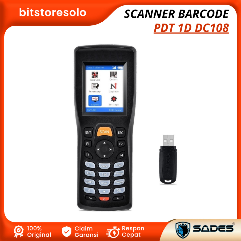 Jual Scanner Barcode Iware PDT 1D Wireless Iware DC108 Inventory Data ...