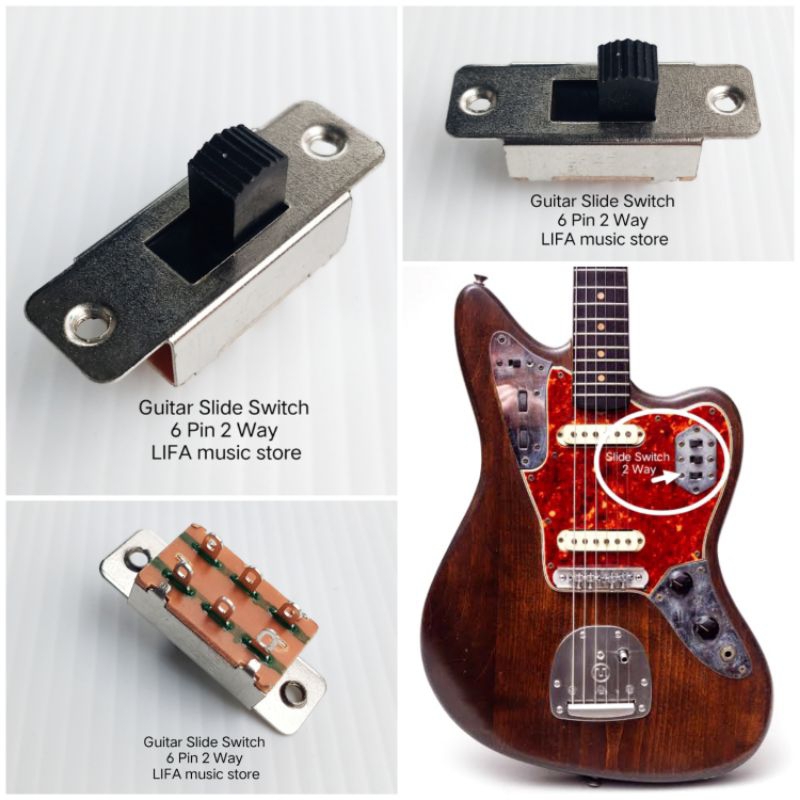 Jual Guitar Slide Switch 6 Pin 2 Way | Shopee Indonesia
