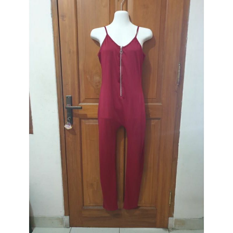 Jual JUMPSUIT MERAH BIG SIZE | Shopee Indonesia