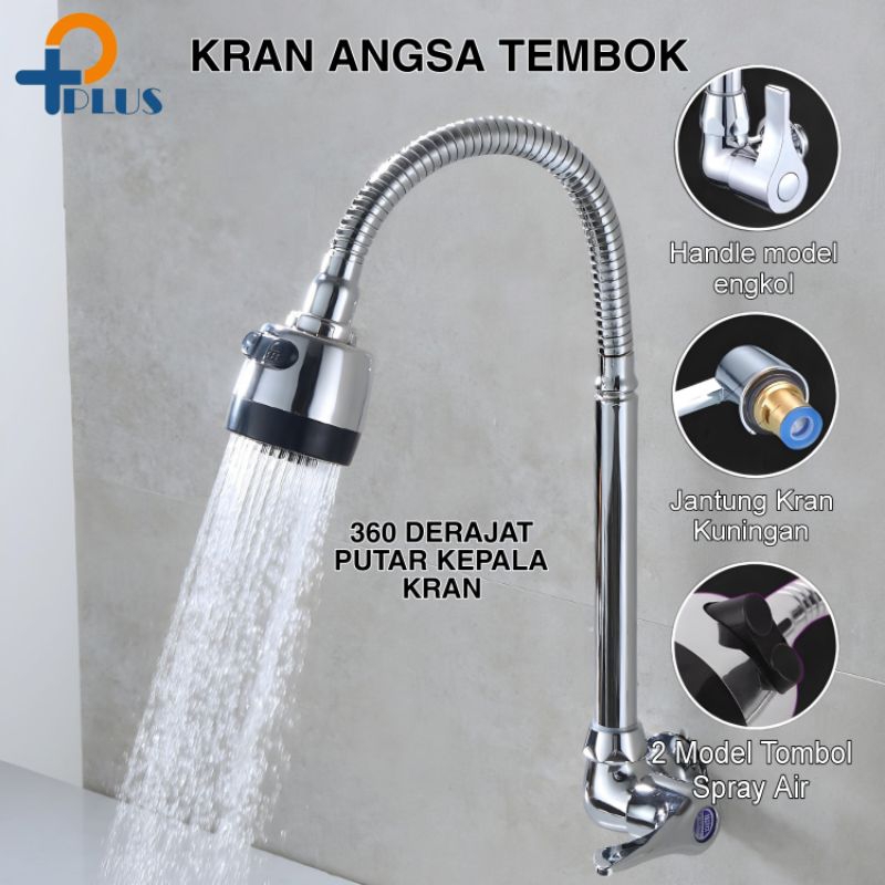 Jual [ Pplus ] Kran Keran angsa flexible murah leher angsa stainless ...