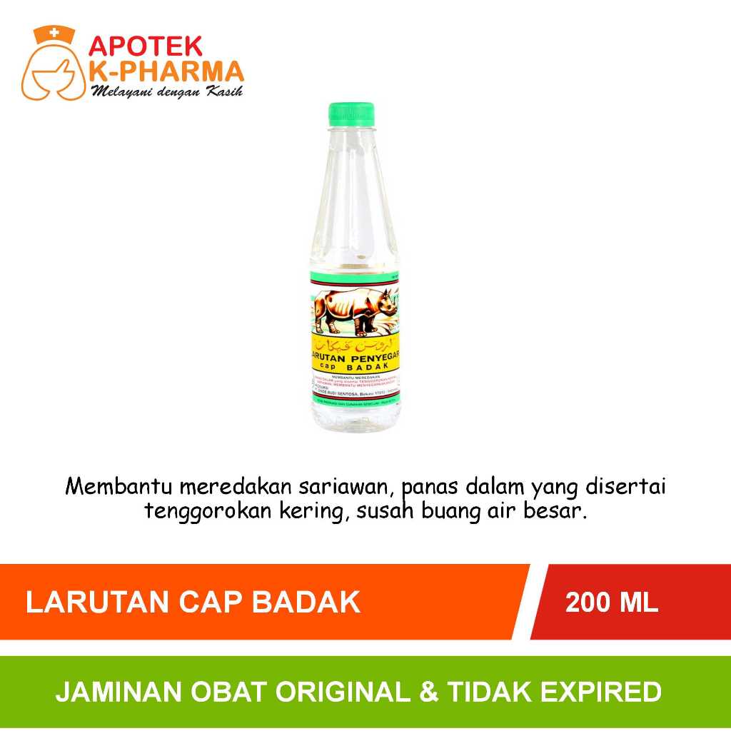 Jual Larutan Cap Badak 500ml & 200ml Original | Shopee Indonesia