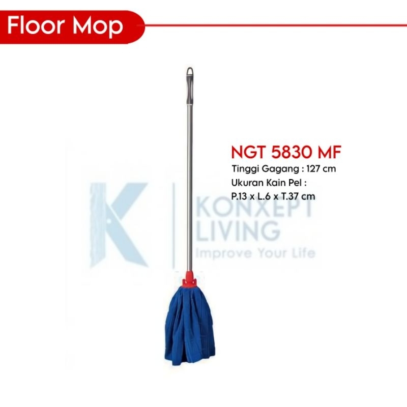 Jual Pel Lantai + Gagang Microfiber Magic Mop Nagata 5830 MF | Shopee ...