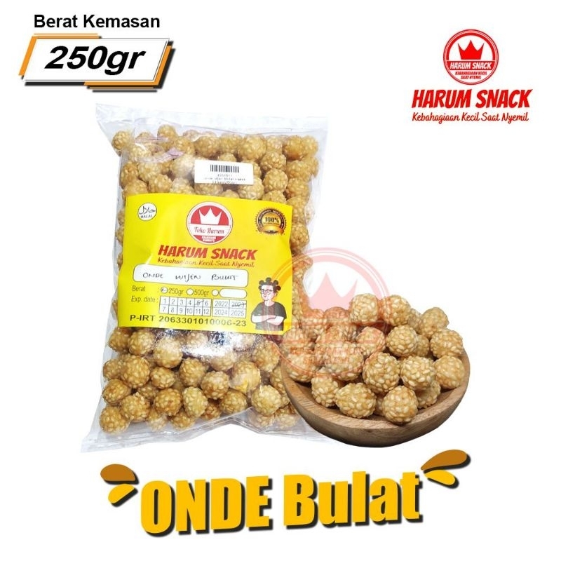 Jual ONDE WIJEN BULAT 250 gram [Harum Snack Official] | Shopee Indonesia