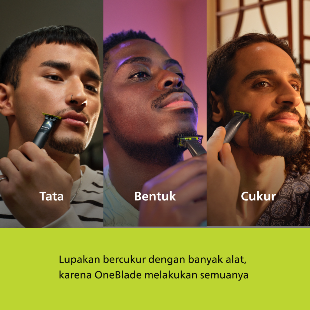 Jual Philips OneBlade | Alat Cukur & Trimmer Electric Hybrid Pria 2 in ...