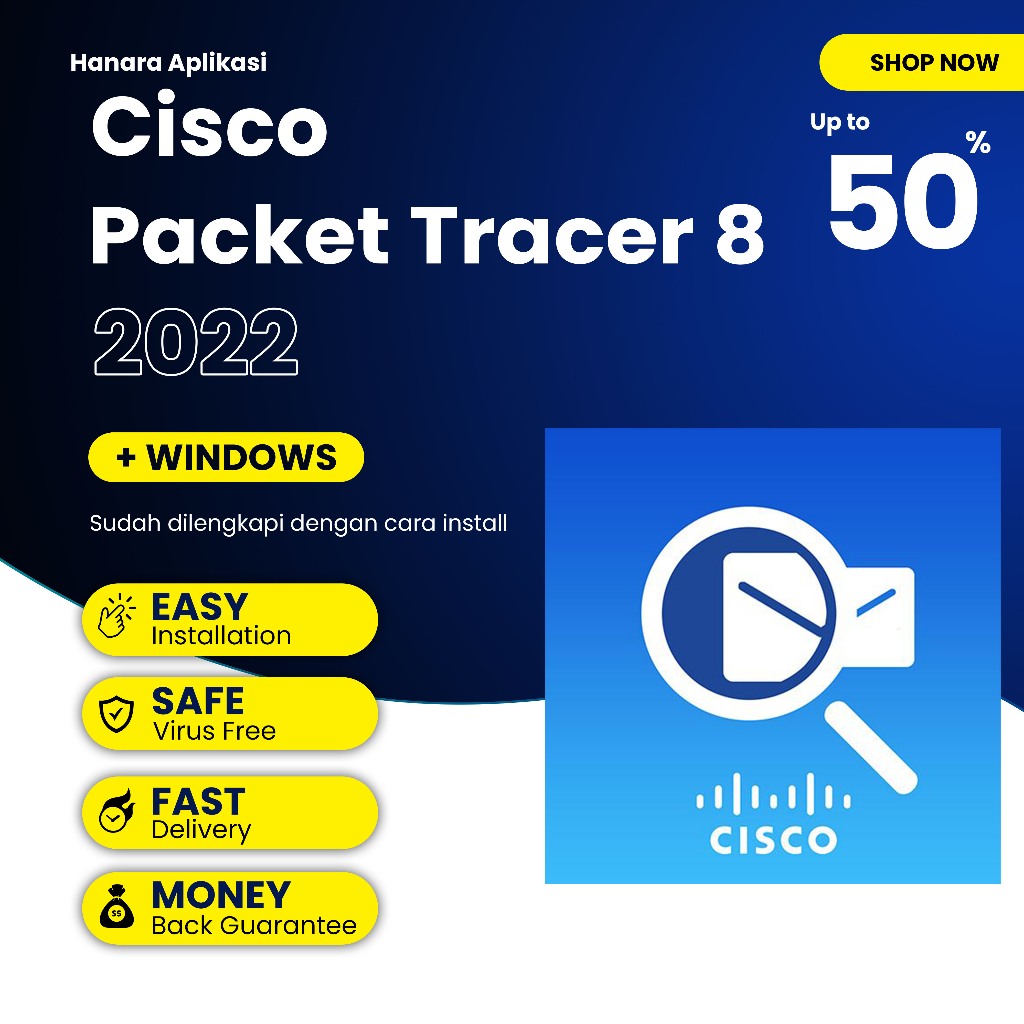 Jual Software Simulasi Jaringan: Cisco Packet Tracer 8 [WIN] | Shopee ...