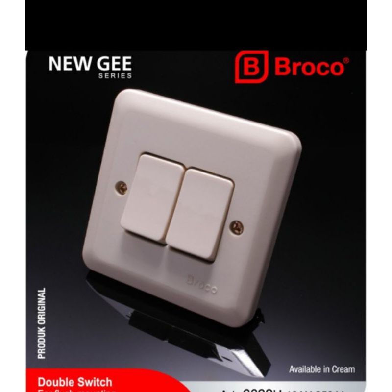Jual SAKLAR SERI IB NG BROCO SAKLAR DOUBLE INBOW BROCO 6622 TANAM ...