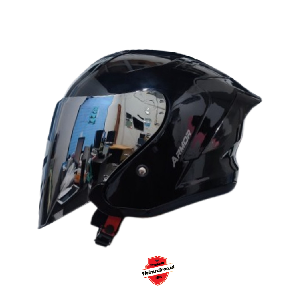 Jual Helm JS ARMOR Solid Premium Half Face Original SNI | Shopee Indonesia