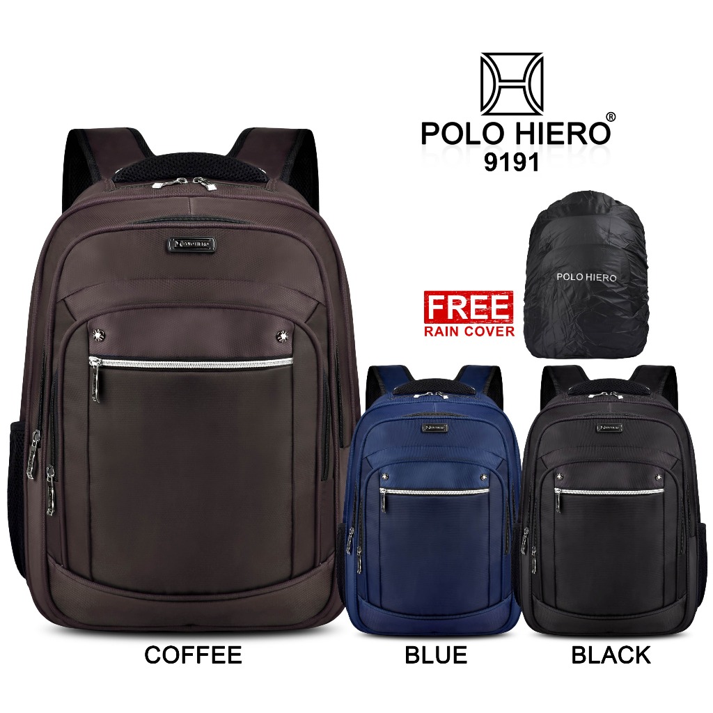 Jual Polo Hiero Tas Ransel Laptop Polo Hiero 9191 Tas Sekolah Free Rain ...