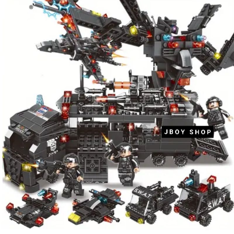 Jual BARU ! MAINAN BALOK SUSUN FIGURE POLISI TENTARA SWAT ARMY / BUILDING BRICK BALOK FIGURE ...