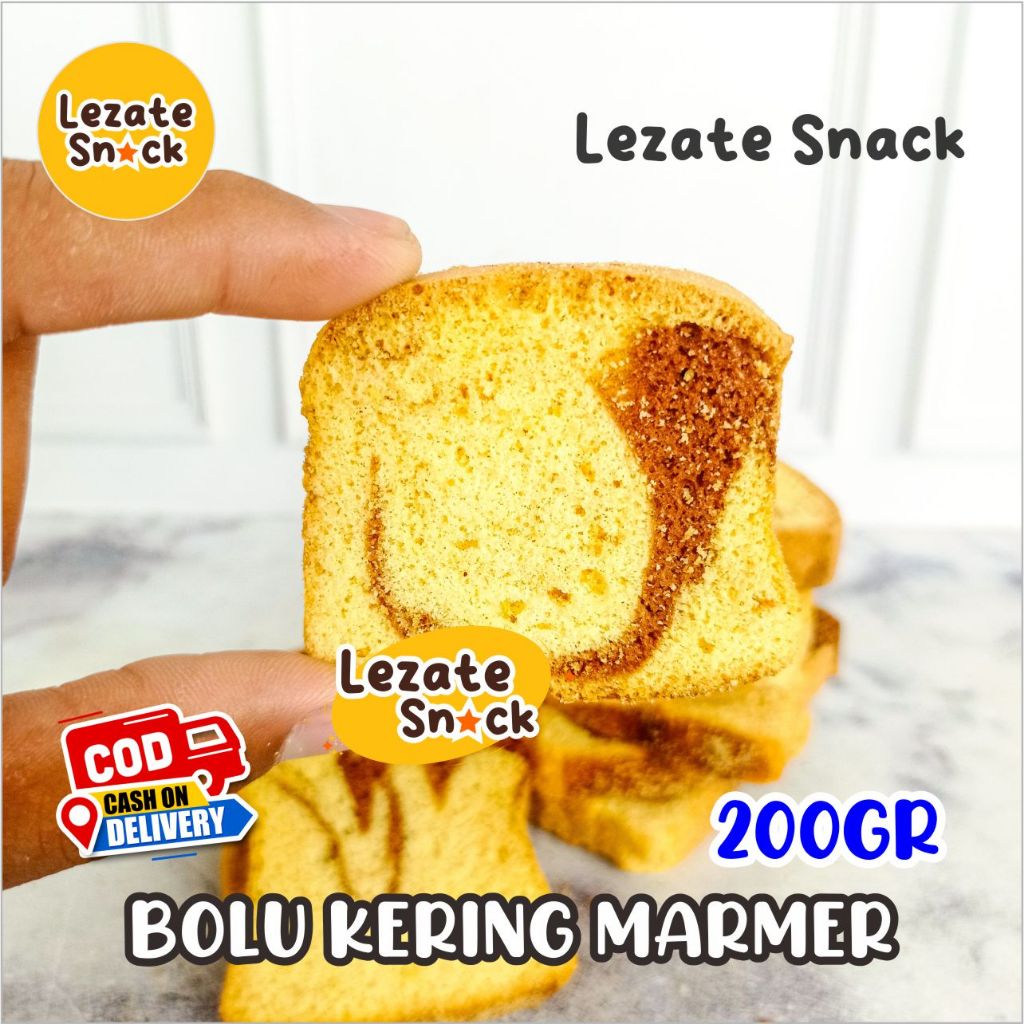 Jual Kue Bolu Kering Marmer Jadul 200gr Murah Enak Renyah / Roti Bolu ...