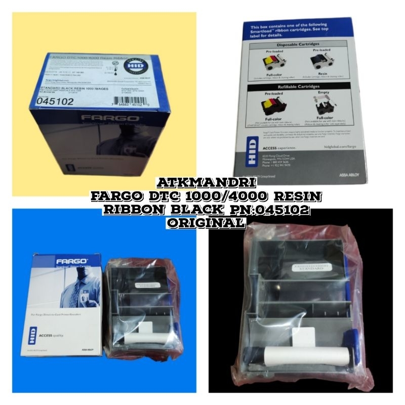 Jual FARGO RIBBON HID PN:045102 BLACK(1000 IMAGE)ORIGINAL | Shopee ...