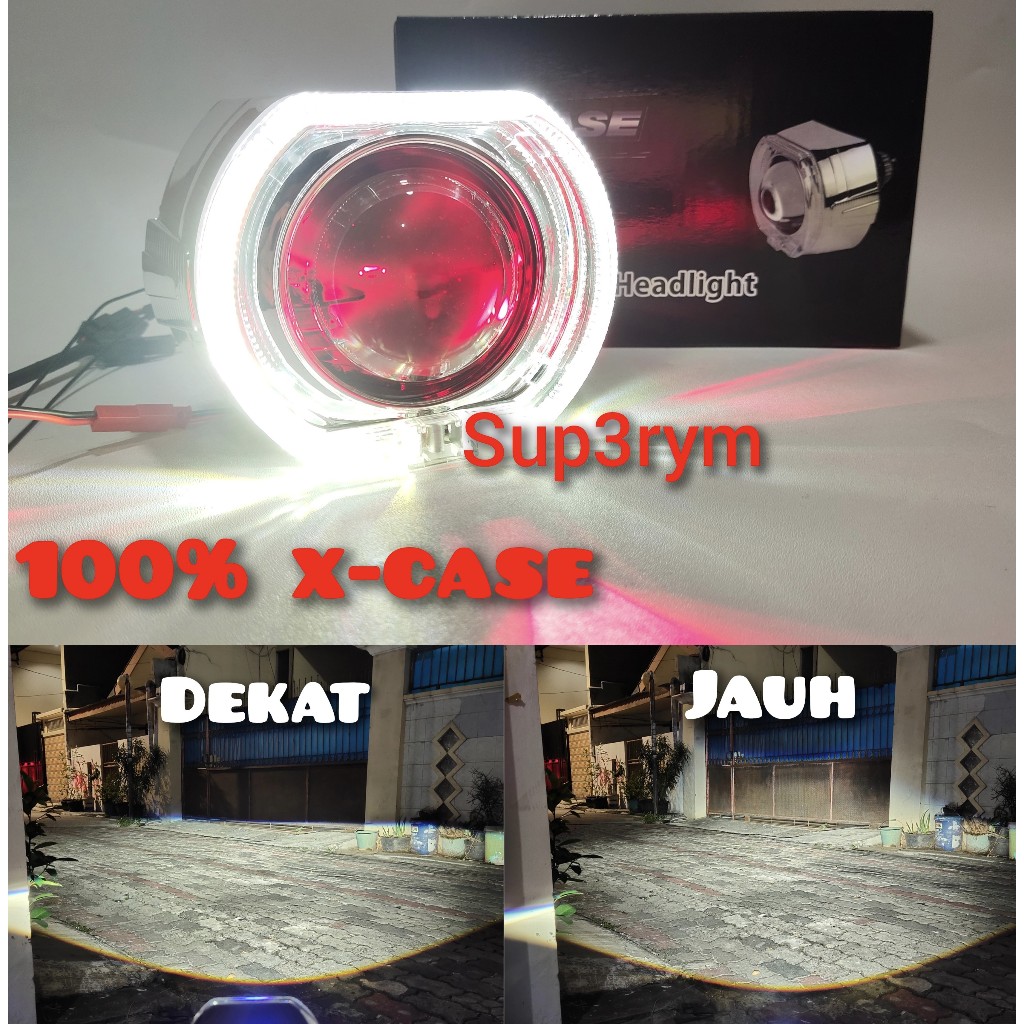 Jual paket komplit shroud devil biled 2,5 inc premium projector xcase 2 ...