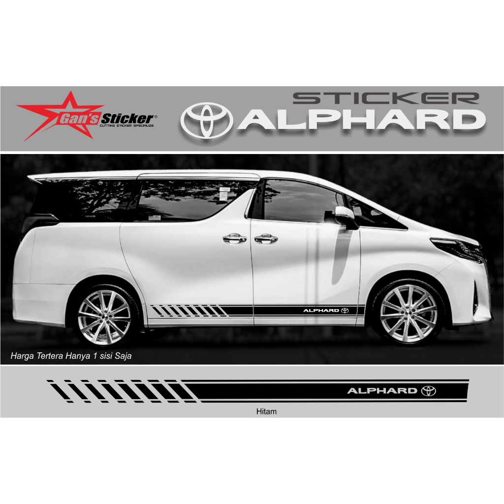 Jual sticker toyota alphard Sticker variasi pintu toyota | Shopee Indonesia