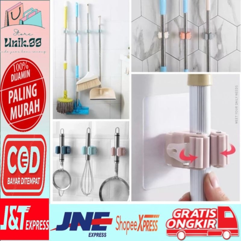 Jual GANTUNGAN SAPU DAN PEL MOP SUCTION HANGER / GANTUNGAN TEMPEL SAPU ...