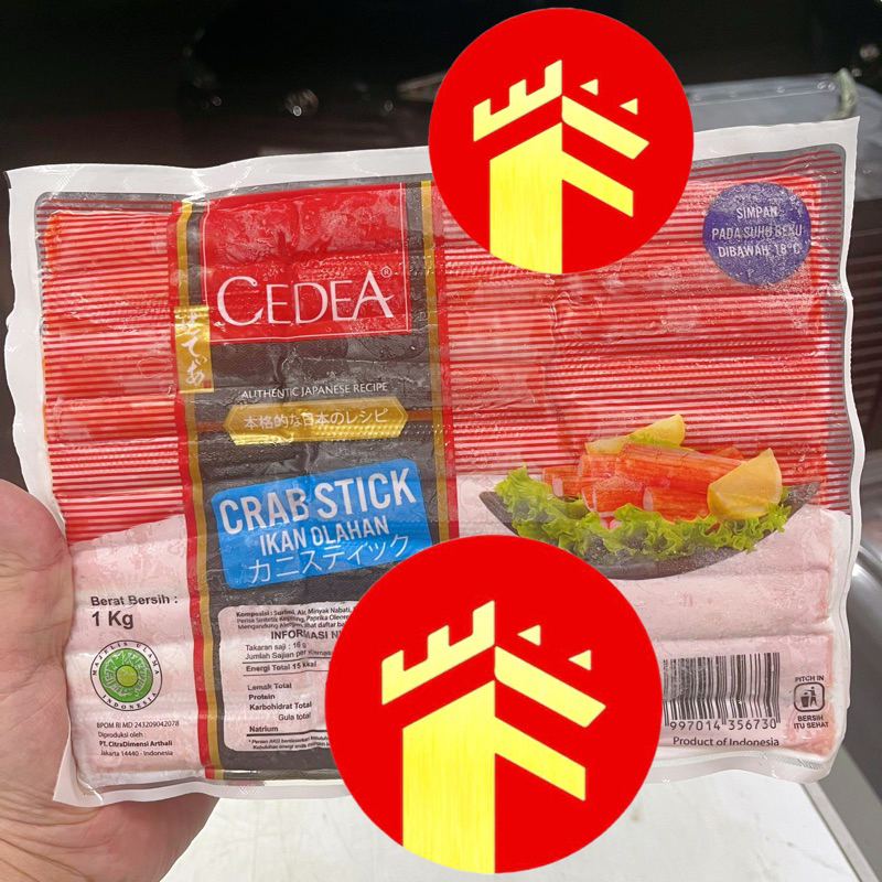 Jual CEDEA CRAB STICK 1 KG KANI ROLL 1 KG | Shopee Indonesia