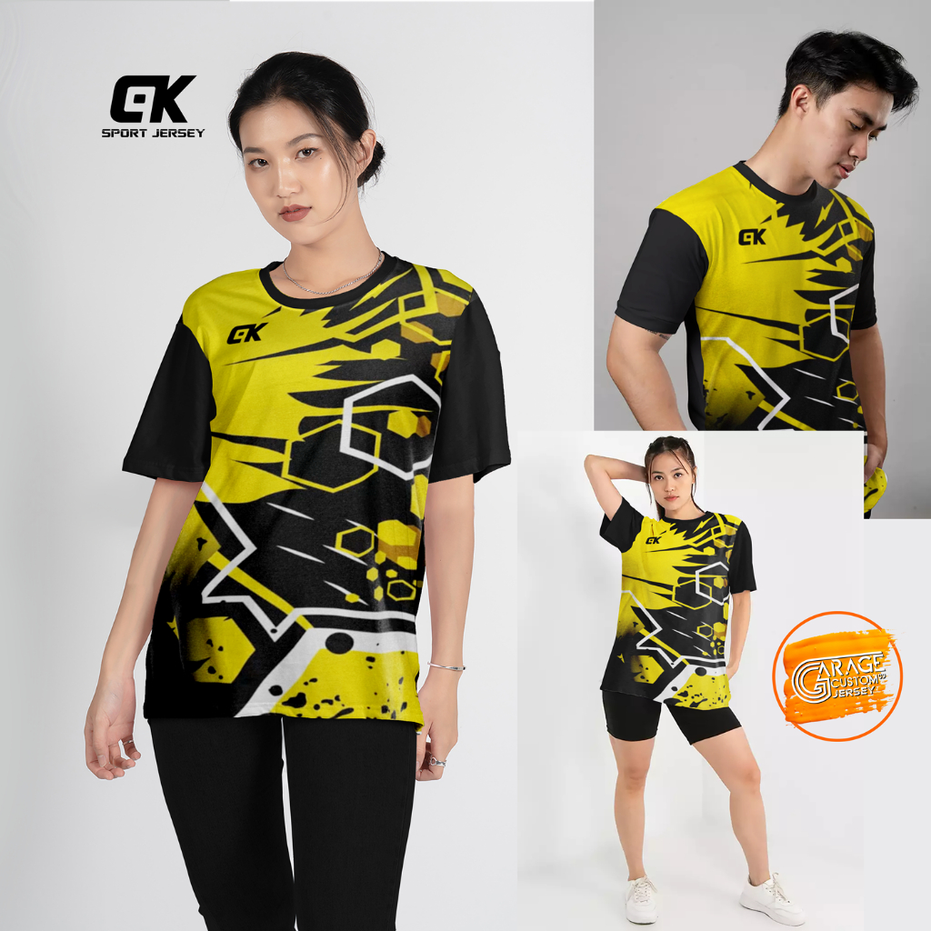 Jual (COD) Baju Olahraga Printing | Badminton | Bola | Voli | Futsal ...