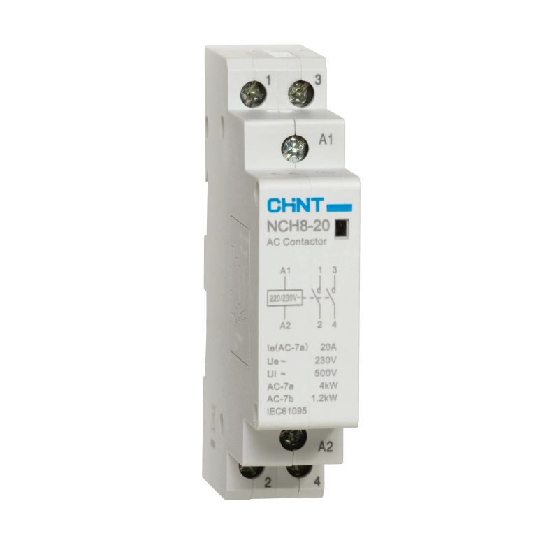 Jual CONTACTOR DIN RAIL CHINT NCH8-20/20 20A 2NO 230V | Shopee Indonesia