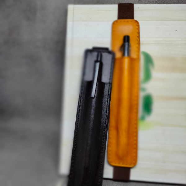Jual Leather Pen Holder Book Belt Strap Tempat Sarung Bolpen Pensil ...