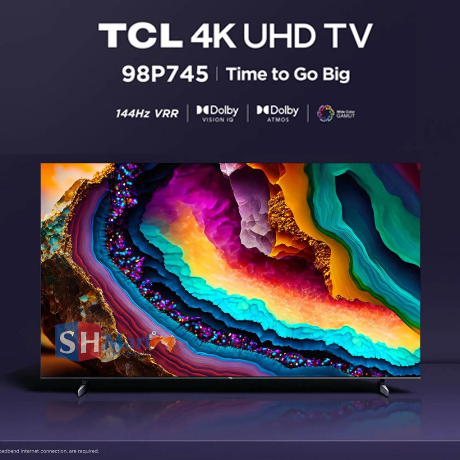 Jual TV TCL 98P745 4K UHD SMART P745 98 INCH GOOGLE TV VRR 144Hz DOLBY ATMOS RESMI | Shopee ...