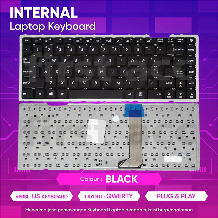 Jual Keyboard Asus A442 A442U A442UA A442UF A442UQ A442UR New | Shopee ...