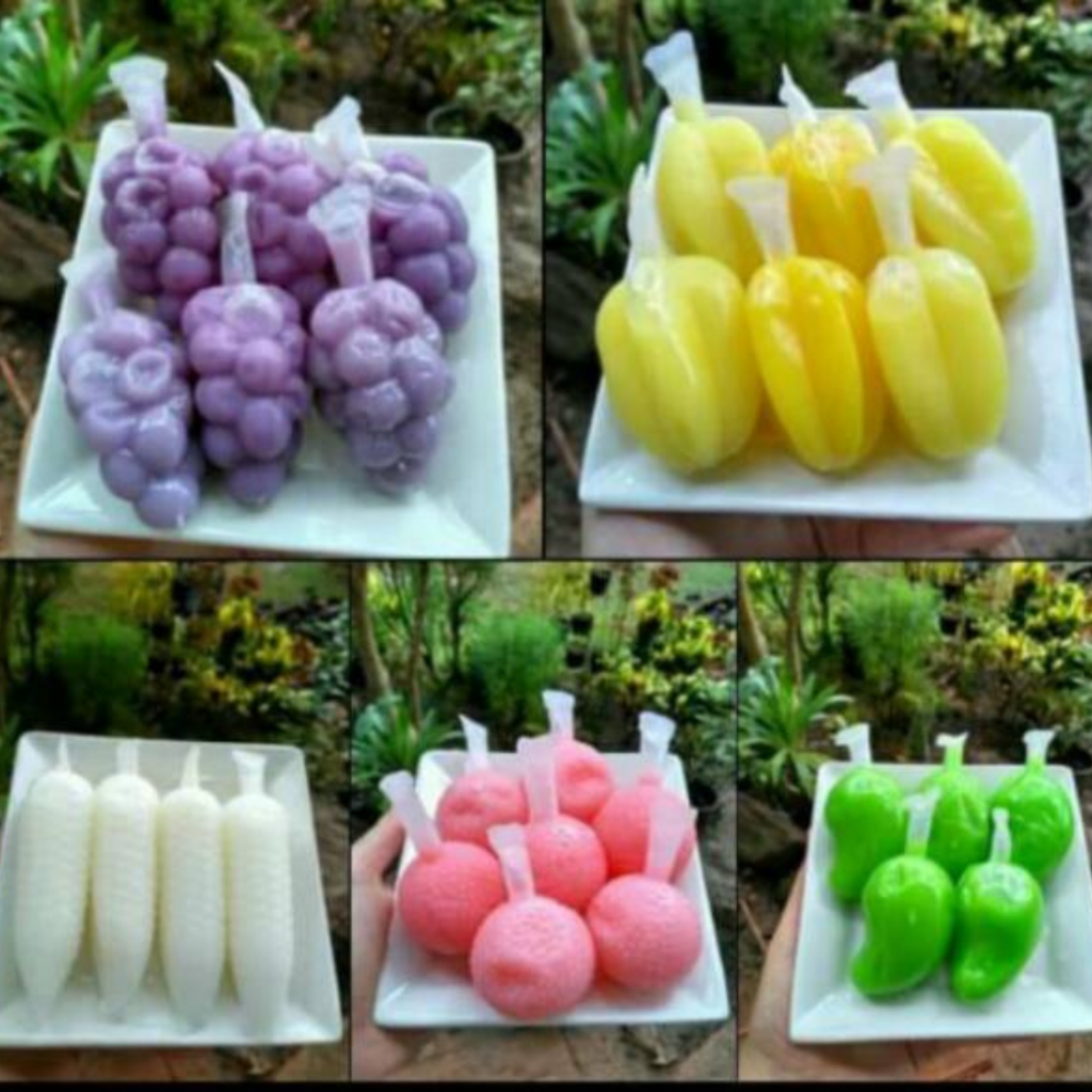 Jual Plastik Es Bentuk Buah Karakter Isi 100pcs - Plastik Es Pudot ...