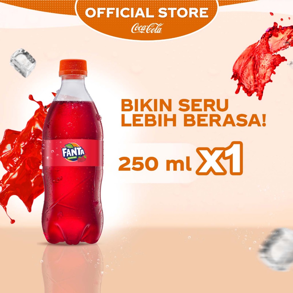 Jual Fanta Strawberry - Minuman Soda Rasa Stroberi - Botol 250ml ...
