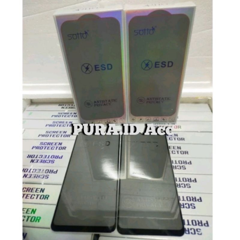 Jual Tempered Glass Static Spy Kaca Esd + Pack + Tisue - minimal 1 Type ...