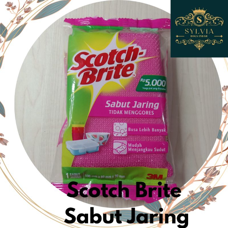 Jual Scotch Brite Sabut Jaring pink 130mmx80mmx30mm | Shopee Indonesia
