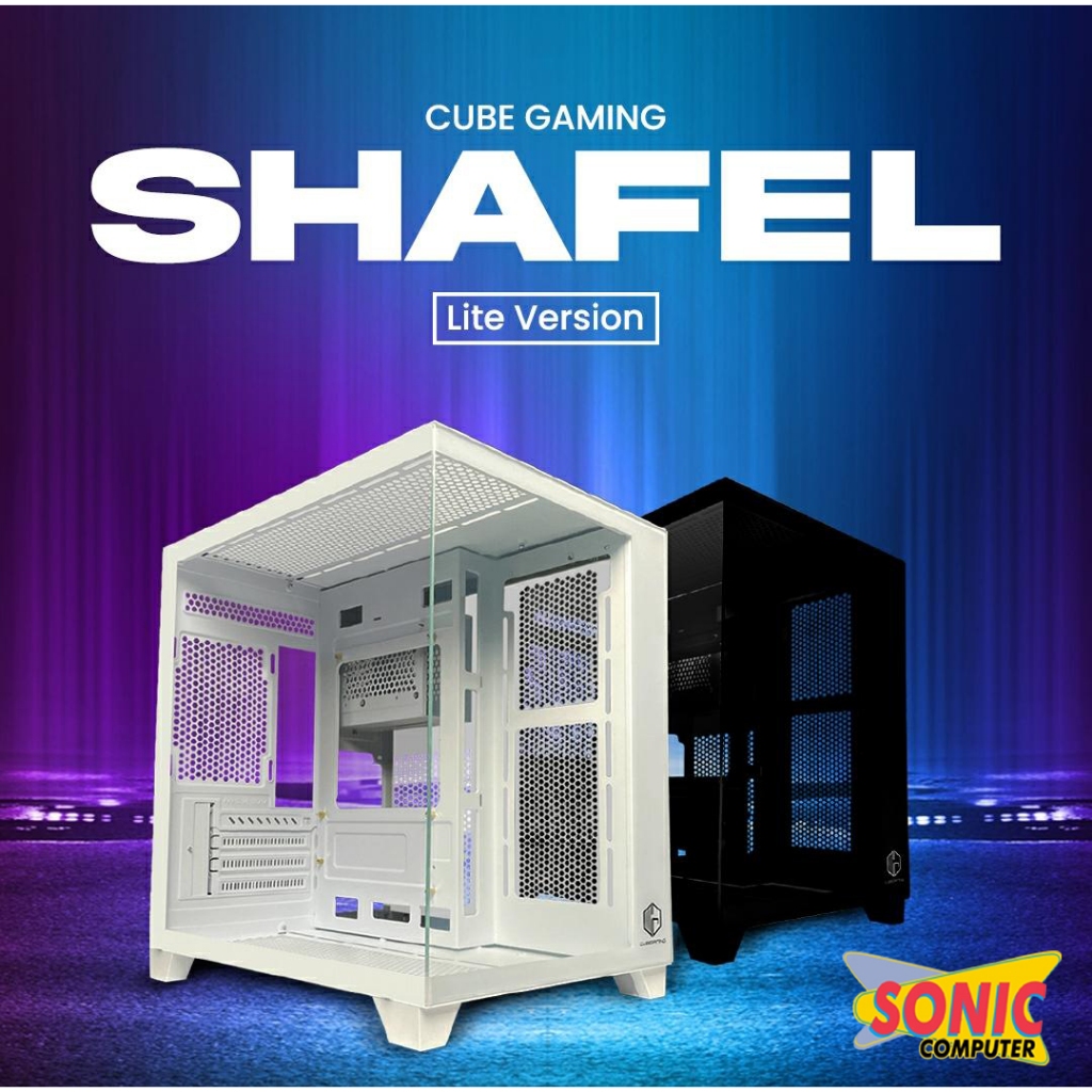 Jual CUBE GAMING SHAFEL Lite Version Black - mATX Gaming Case | Shopee ...