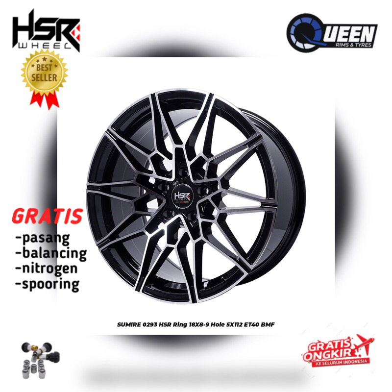 Jual VELG RACING KEREN R18 HSR SUMIRE untuk mobil Mercedes, mercy, audy ...