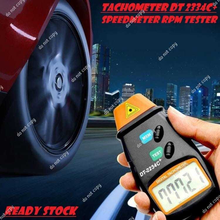 Jual Tachometer Digital Laser DT-2234C+ LCD Laser Photo RPM Meter Alat ...