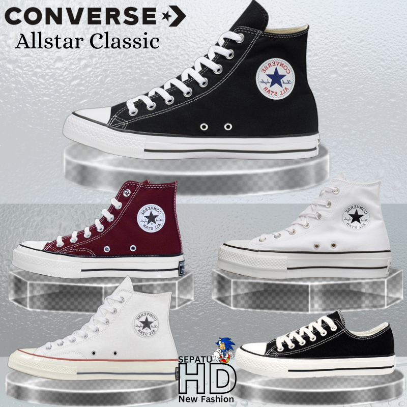 Jual Sepatu Sekolah Converse Tinggi Sepatu Pria Wanita Sepatu Convers ...