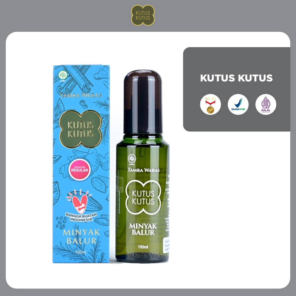 Jual Minyak Kutus Kutus Tamba Waras Herbal Organic 100ml Kemasan