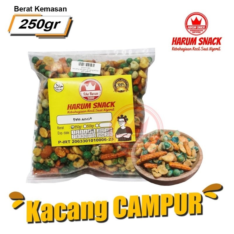 Jual KACANG CAMPUR KARA MIX 250 Gram [Harum Snack Official] SNACK ...