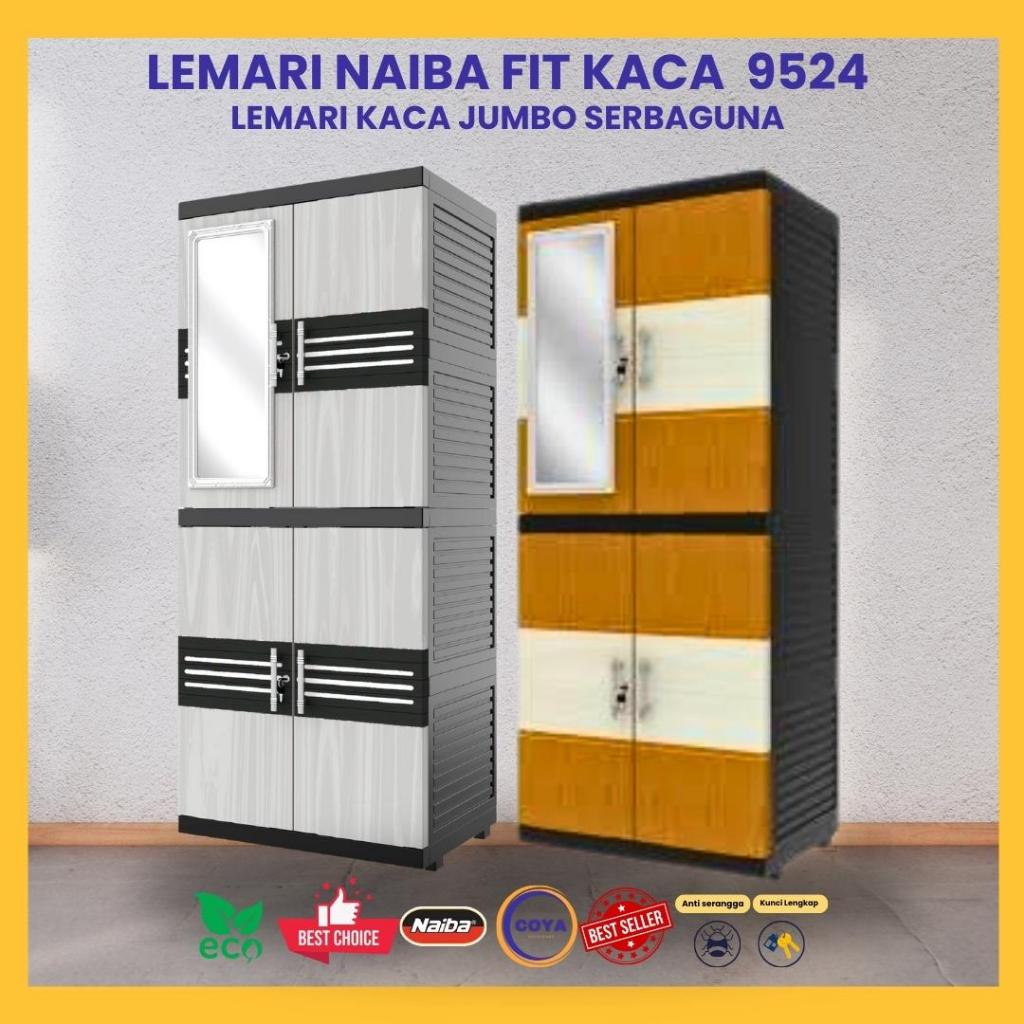 Jual LEMARI PLASTIK KUAT DAN KOKOH 170CM NAIBA FIT KACA 9524 I LEMARI ...