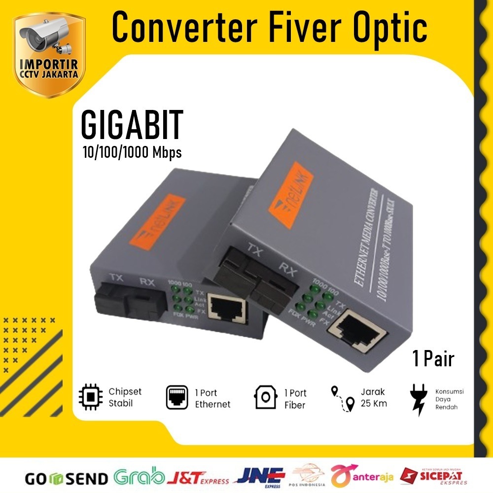 Jual Converter Fiber Optik Gigabit - ICJ | Shopee Indonesia