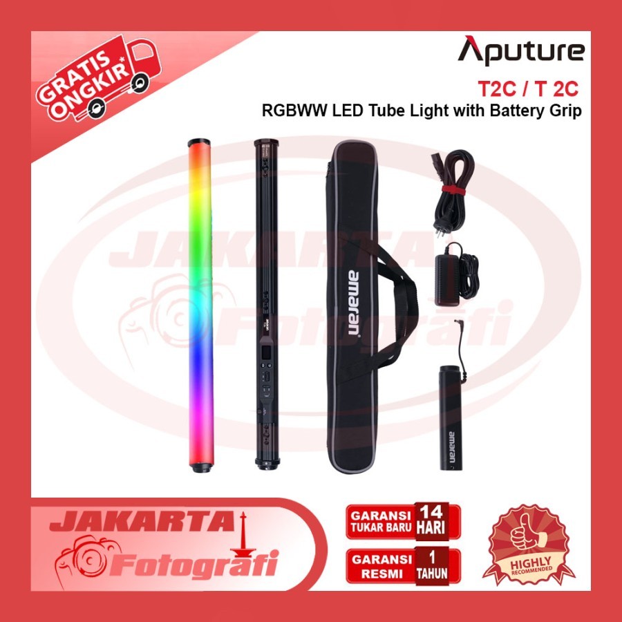 Jual Aputure amaran T2C / T 2C RGBWW LED Tube Light with Battery Grip ...
