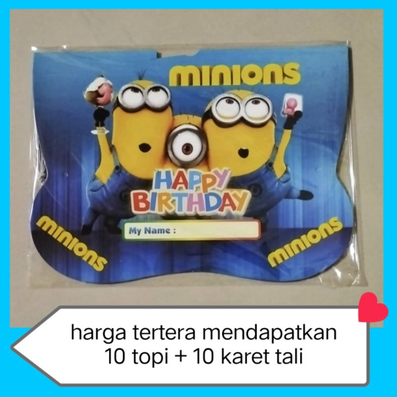Jual bfs Topi Karakter ulang tahun isi 10 ultah KOBOI KERUCUT happy ...