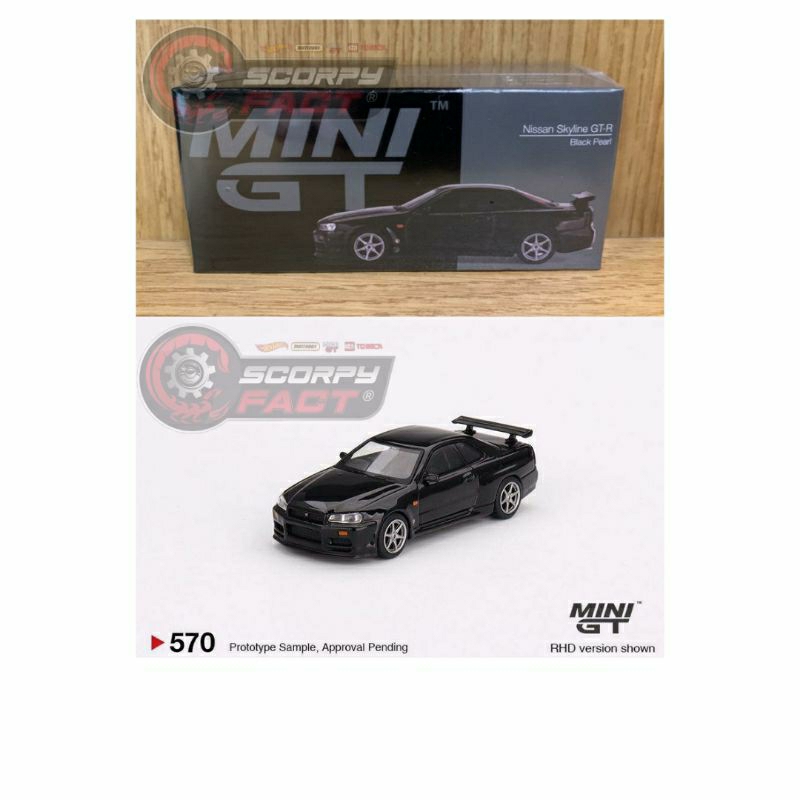 Jual Mini GT (570) -Nissan Skyline GT-R (Black Pearl) | Shopee Indonesia