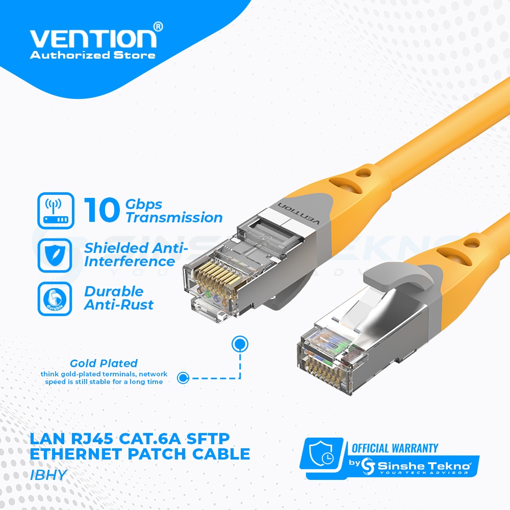 Jual Vention IBH Kabel Lan Cat6a Cat6 Ethernet RJ45 Gigabit SSTP SFTP ...