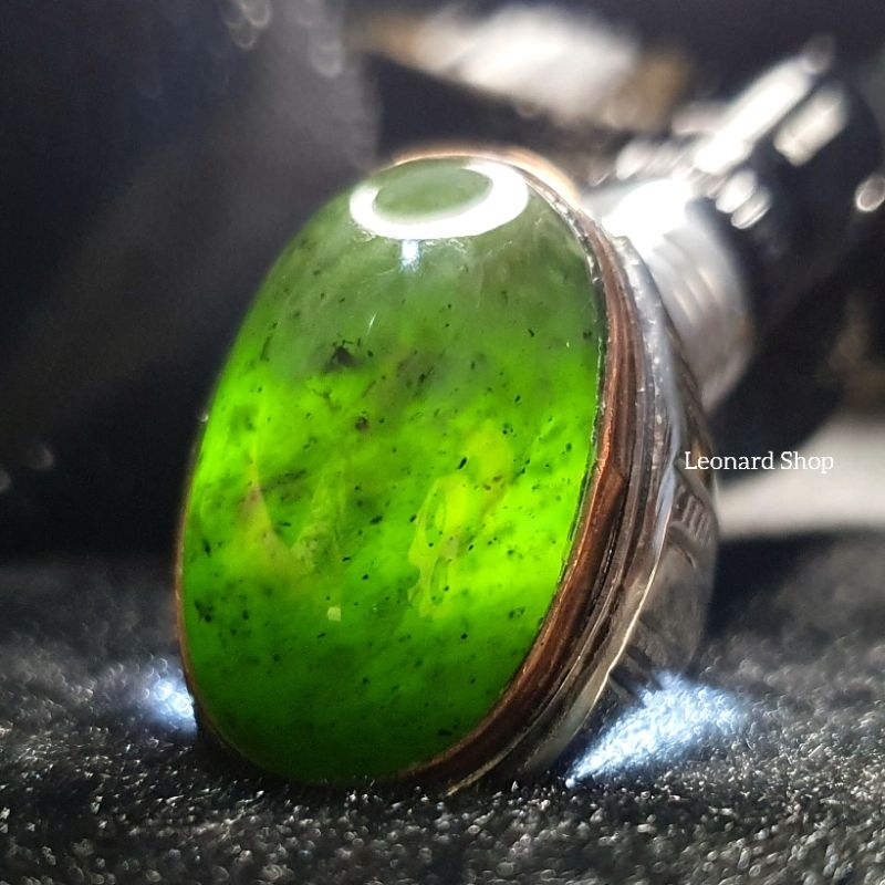 Jual CINCIN GREEN JADE GIOK NEPHRITE HIGH QUALITY RING MONEL JADEITE ...
