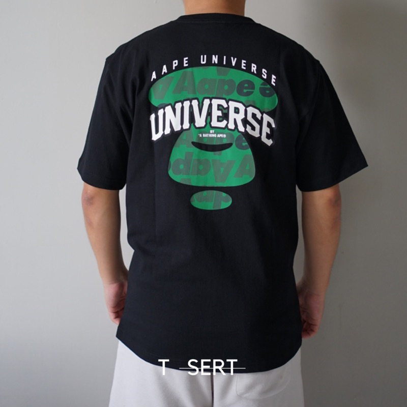 Jual AAPE Universe Back Logo Black Tee Original ( 100% Authentic ...
