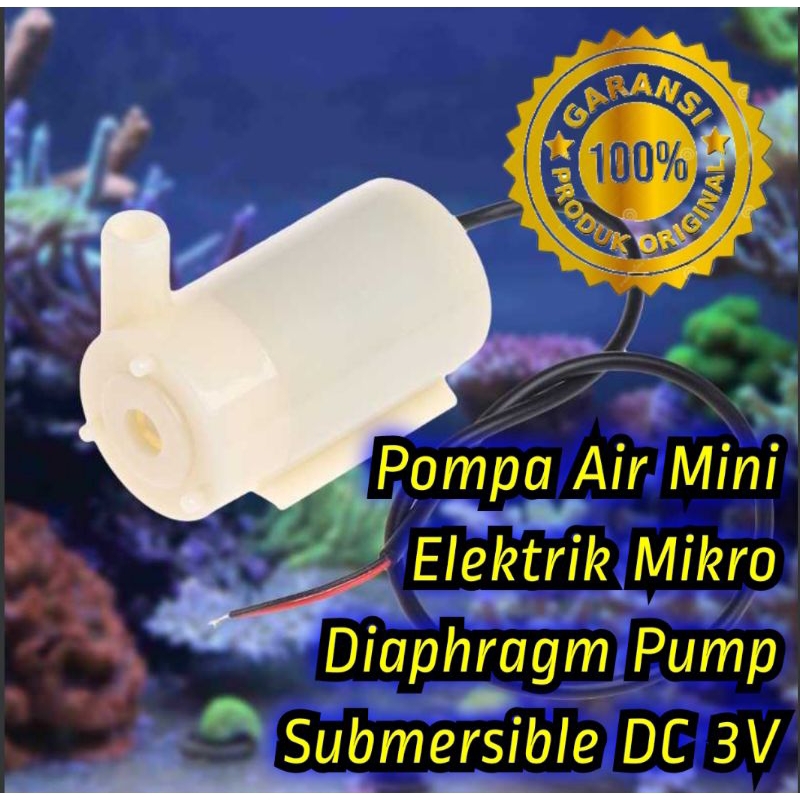 Jual Pompa Air Mini Elektrik Mikro Diaphragm Pump Submersible DC 3V ...