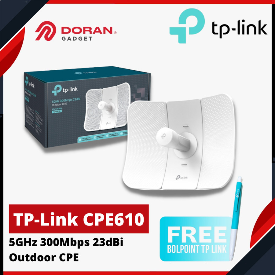 Jual TP-Link CPE610 Outdoor 5GHz 300Mbps 23dBi Outdoor CPE - Garansi ...