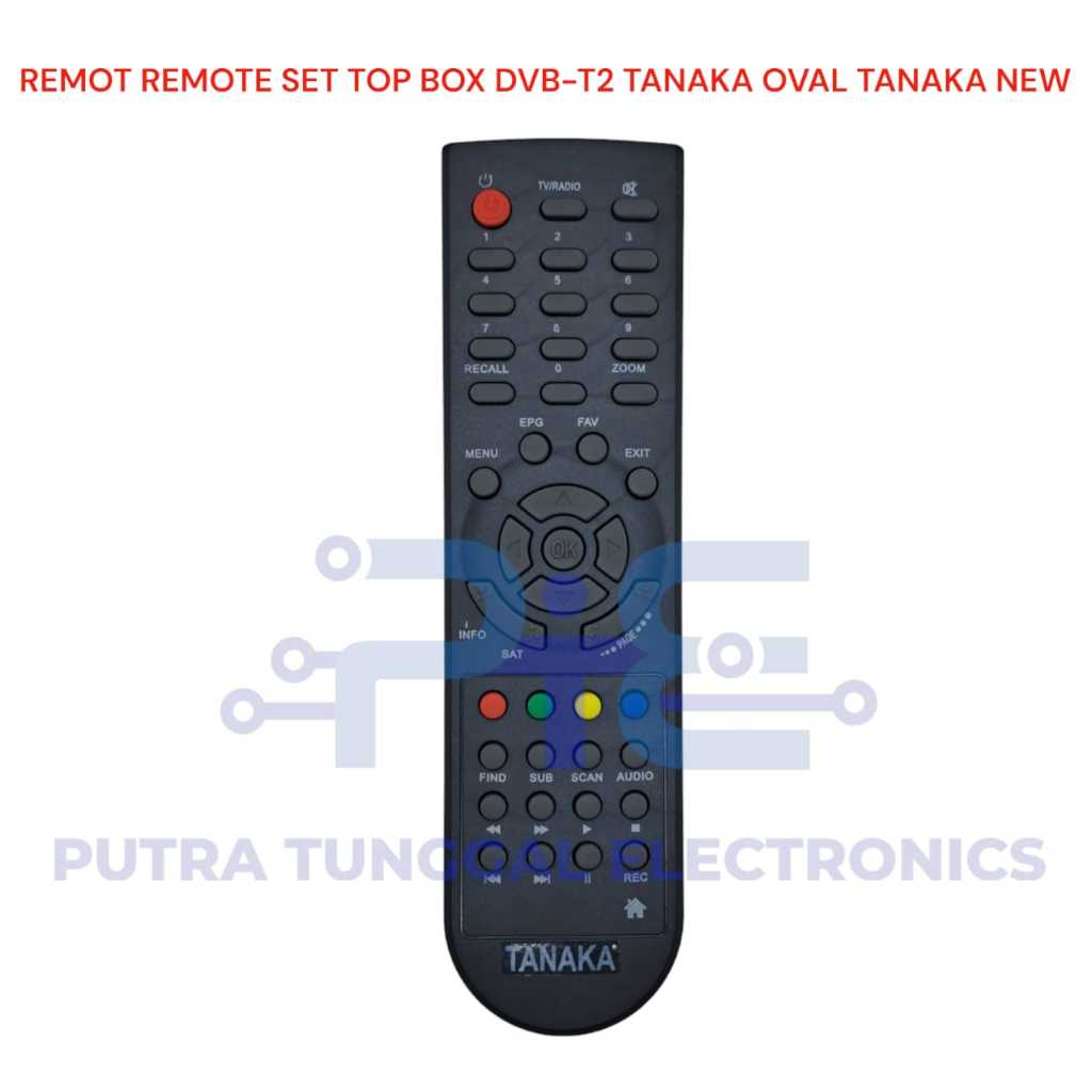 Jual REMOT REMOTE SET TOP BOX DVB-T2 TANAKA | Shopee Indonesia