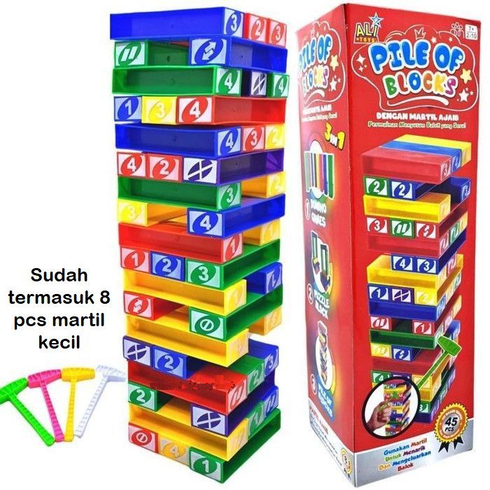 Jual Pile of Blocks Permainan Board Game Block - Board Block Susun ...